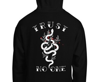 Trust No One Snake Tattoo - Etsy