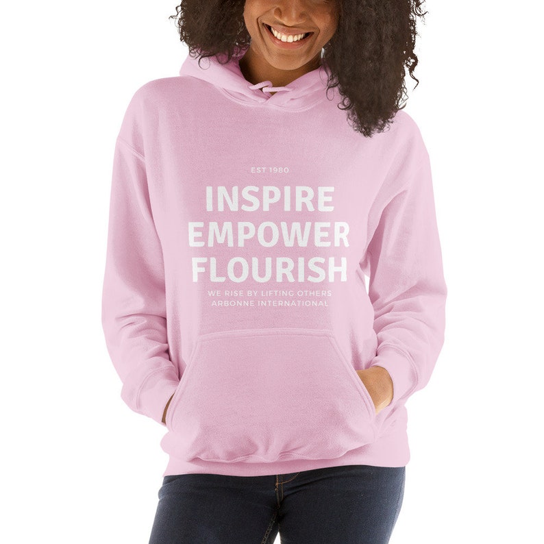 Inspire Empower Flourish Arbonne Hoodie, Positive Message Unisex ...