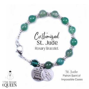 St. Jude Rosary Bracelet | Customized Personalized Bracelet | St. Jude ...