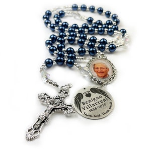 Memorial Rosary | Custom Rosary | Personalized Rosary | Engraved Rosary ...
