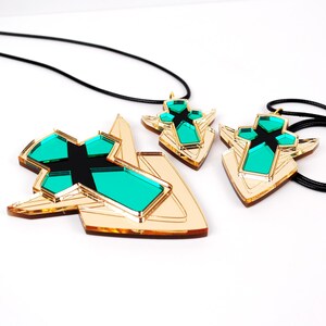 XBC2 Pyra Mythra Rex Pneuma Core Crystal Choice in Acrylic Necklace ...