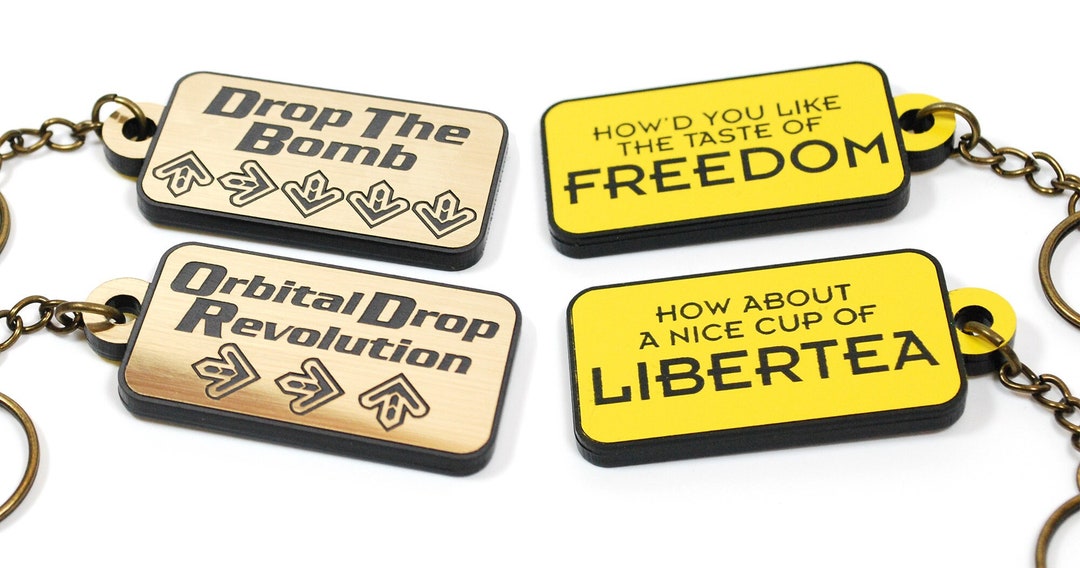 Helldivers DDR Meme Acrylic Keychain Charm - Etsy