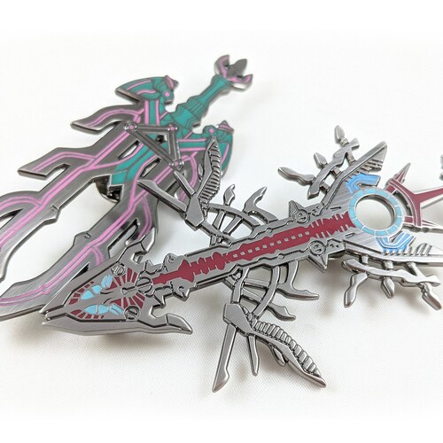 Pyra Mythra and Pneuma Metal Enamel Necklace Keychain or Pin - Etsy