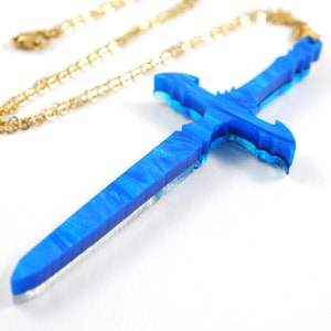 Magic Knight Rayearth Hikari Umi and Fuu Swords in Acrylic as Necklaces ...