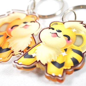 Growlithe Chibi Pokemon Fanart Keychain | Etsy