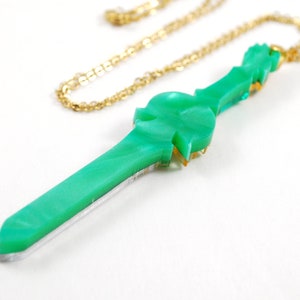 Magic Knight Rayearth Hikari Umi and Fuu Swords in Acrylic as Necklaces ...