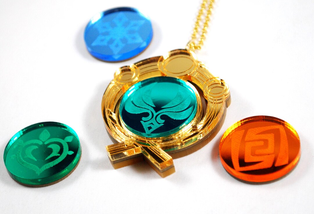 Inazuma Vision INTERCHANGEABLE ELEMENT From Genshin Impact as Acrylic ...