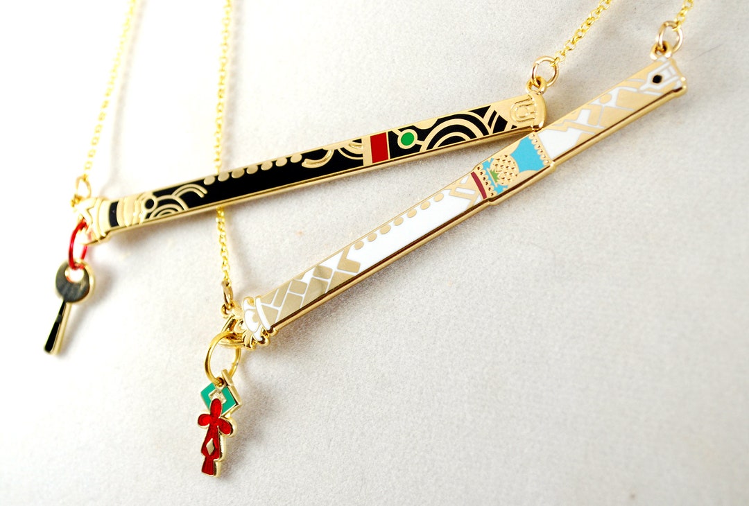 XC3 Mio's or Noah's Flute as a Necklace Keychain or Pin in Metal and ...