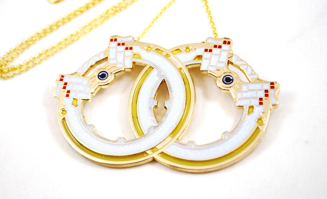 XC3 Mio's Moonblades as a Necklace Keychain or Pin in Metal and Enamel ...