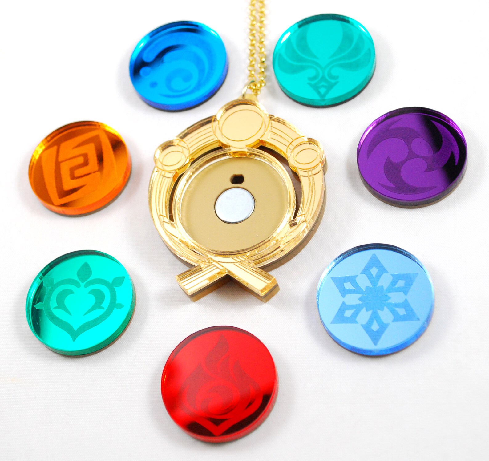 Inazuma Vision INTERCHANGEABLE ELEMENT from Genshin Impact as | Etsy