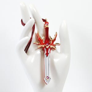 Magic Knight Rayearth Hikari Umi and Fuu Swords in Acrylic as Necklaces ...