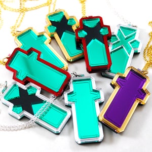 XB2 Cores Featuring Mythra Pyra Malos and Pneuma as Acrylic Necklace or ...