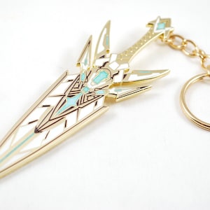 Pyra Mythra and Pneuma Metal Enamel Necklace Keychain or Pin From ...