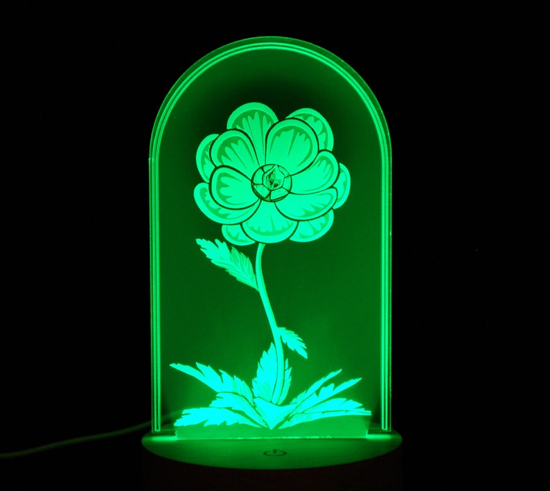 FFXIV Elpis Flower Acrylic Light Display With LED Color - Etsy