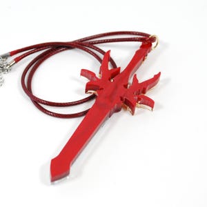 Magic Knight Rayearth Hikari Umi and Fuu Swords in Acrylic as Necklaces ...