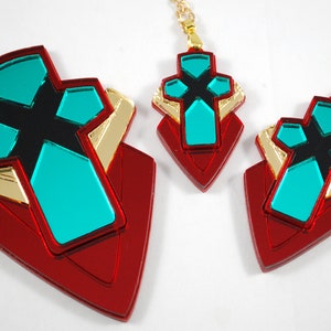 XBC2 Pyra Mythra Rex Core Crystal Choice in Acrylic Necklace Keychain ...