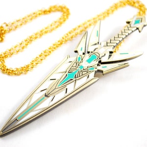 Pyra Mythra and Pneuma Metal Enamel Necklace Keychain or Pin From ...