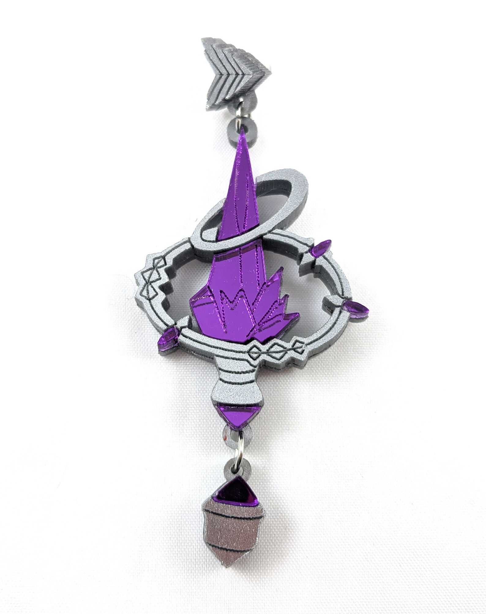 FFXIV Aetheryte Earrings in Hydaelyn or Zodiark Clip on or Post - Etsy
