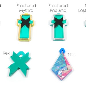 Collar o llavero acrílico de XB2 Cores con Mythra, Pyra, Malos y Pneuma ...