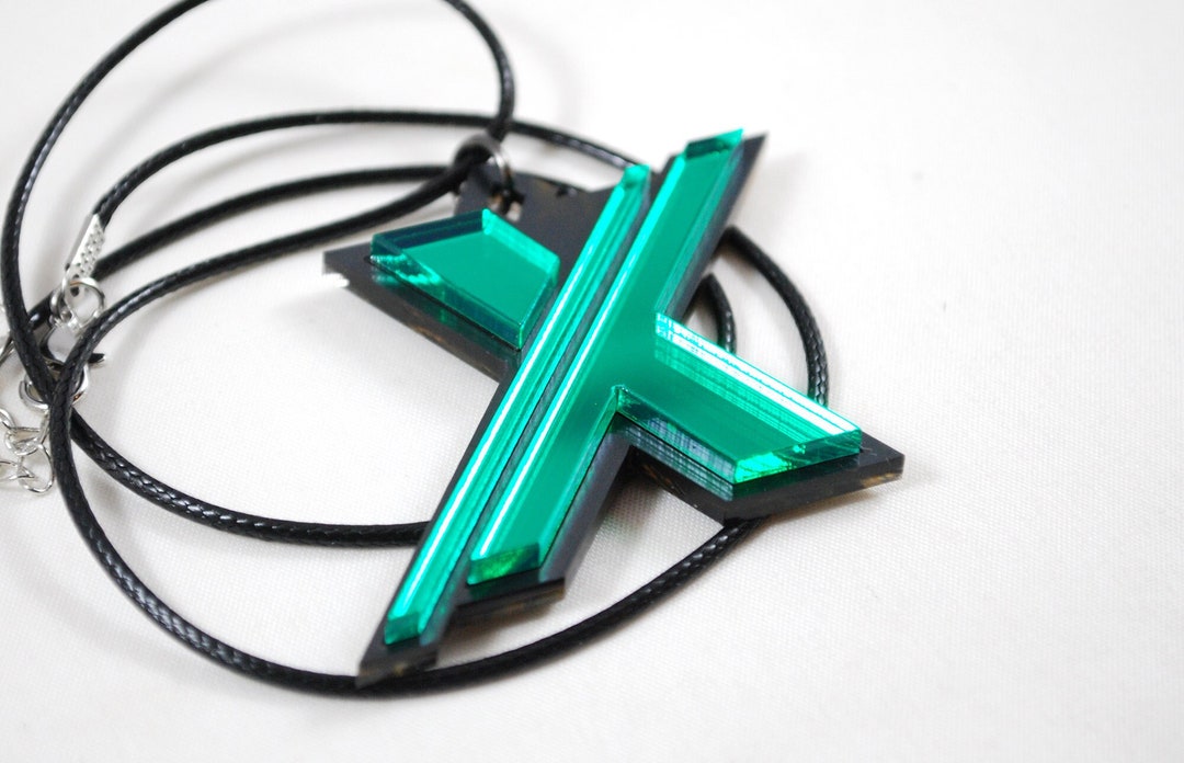 XCX Stylized X in Acrylic as Necklace or Keychain - Etsy
