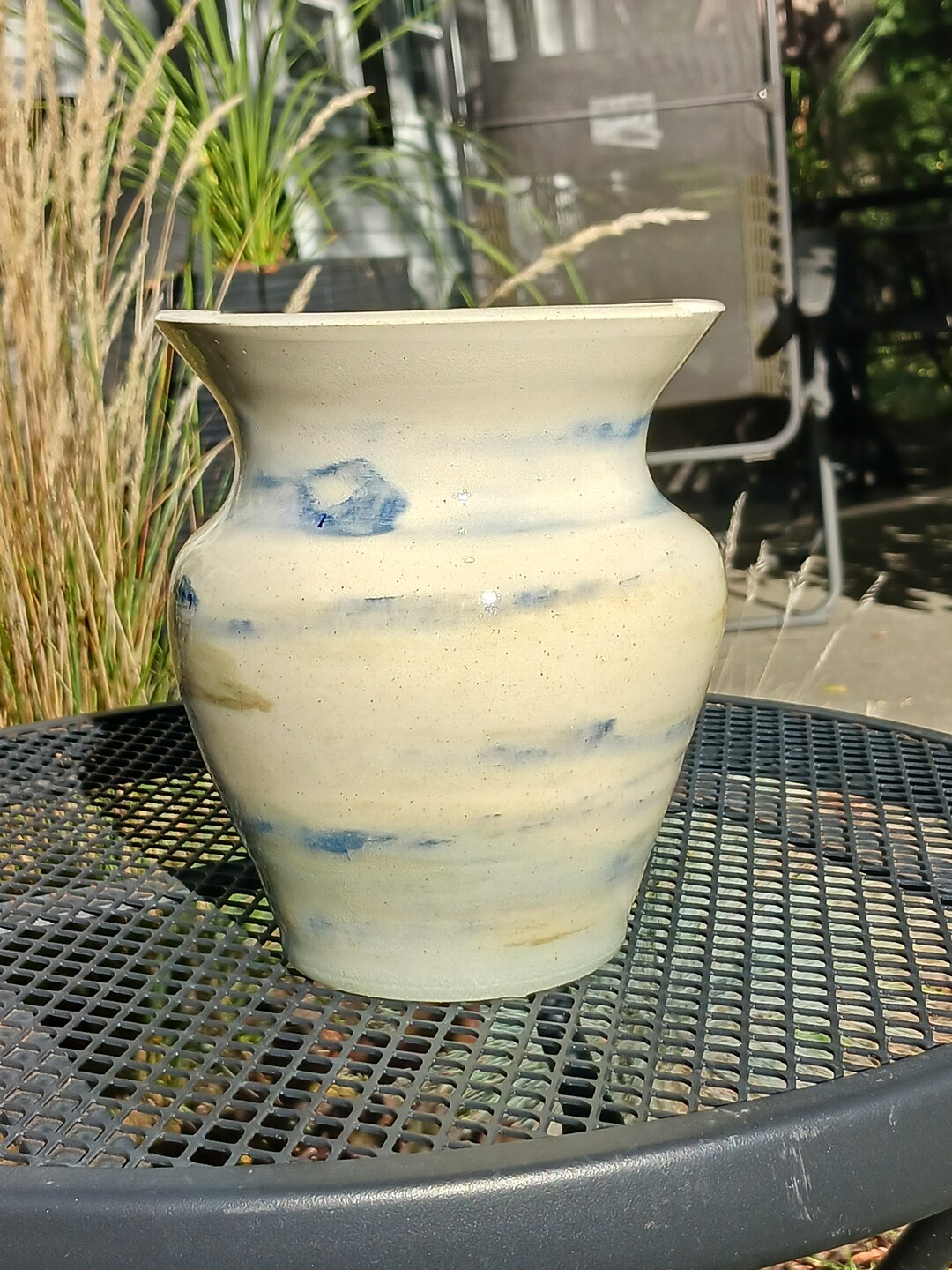 Agateware Vase Thrown Using Different Colored Clays – 6 Inches Tall, 5 ...