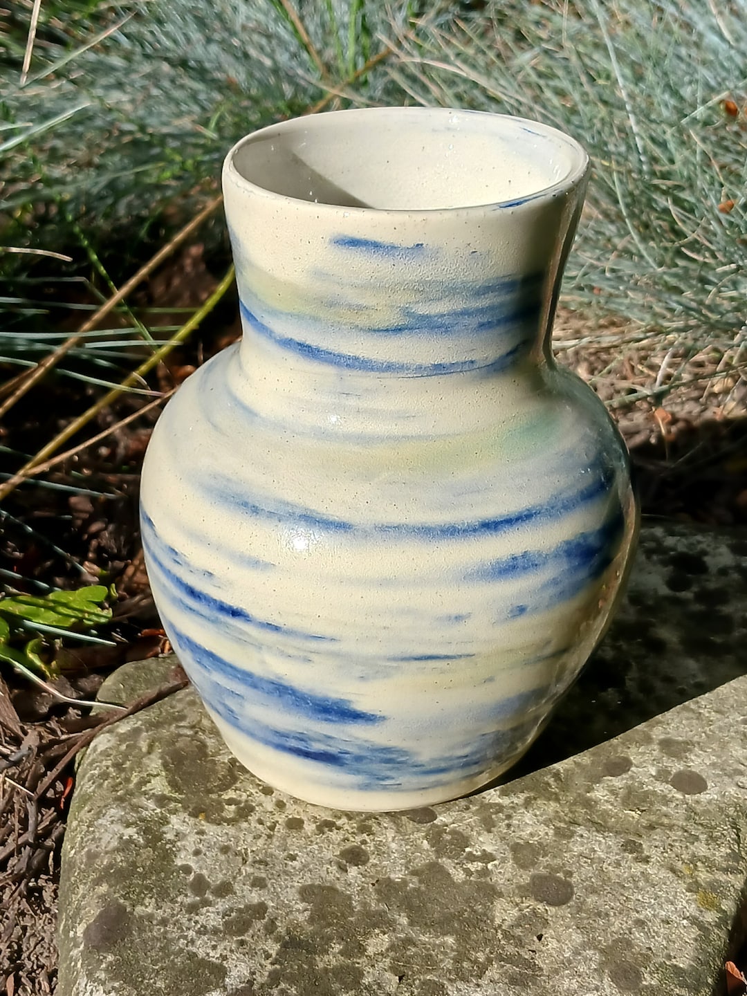 Agateware Vase Thrown Using Different Colored Clays – 6 Inches Tall, 5 ...