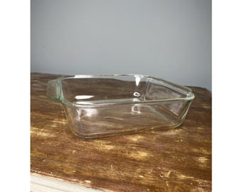 Vintage Pyrex Clear Glass Square Baking Dish Casserole Serveware 8"x8 ...