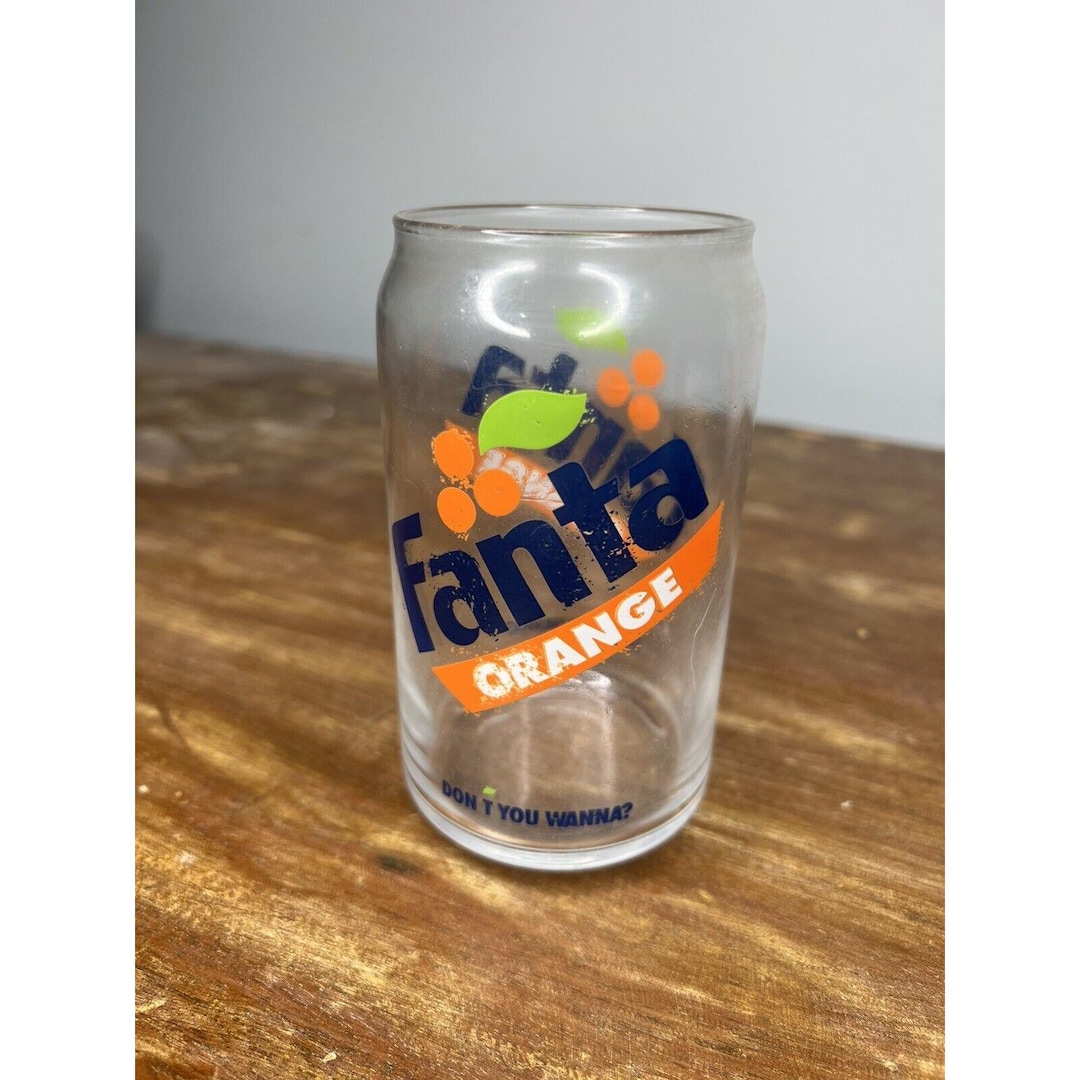 Vintage Fanta Orange Glass Drinking Cup Collectable Glassware - Etsy