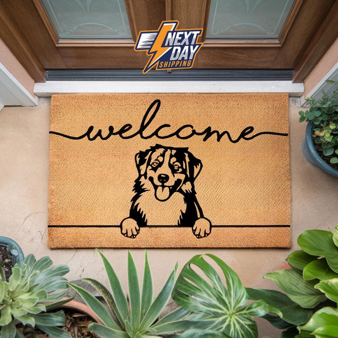 Personalized Dog Gift, Welcome Mat Dog, Dog Doormat, Custom Dog Gift ...