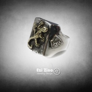 Lizard Ring Animal Jewelry Ezi Zino Mexico Mexican Rockabilly Style - Etsy