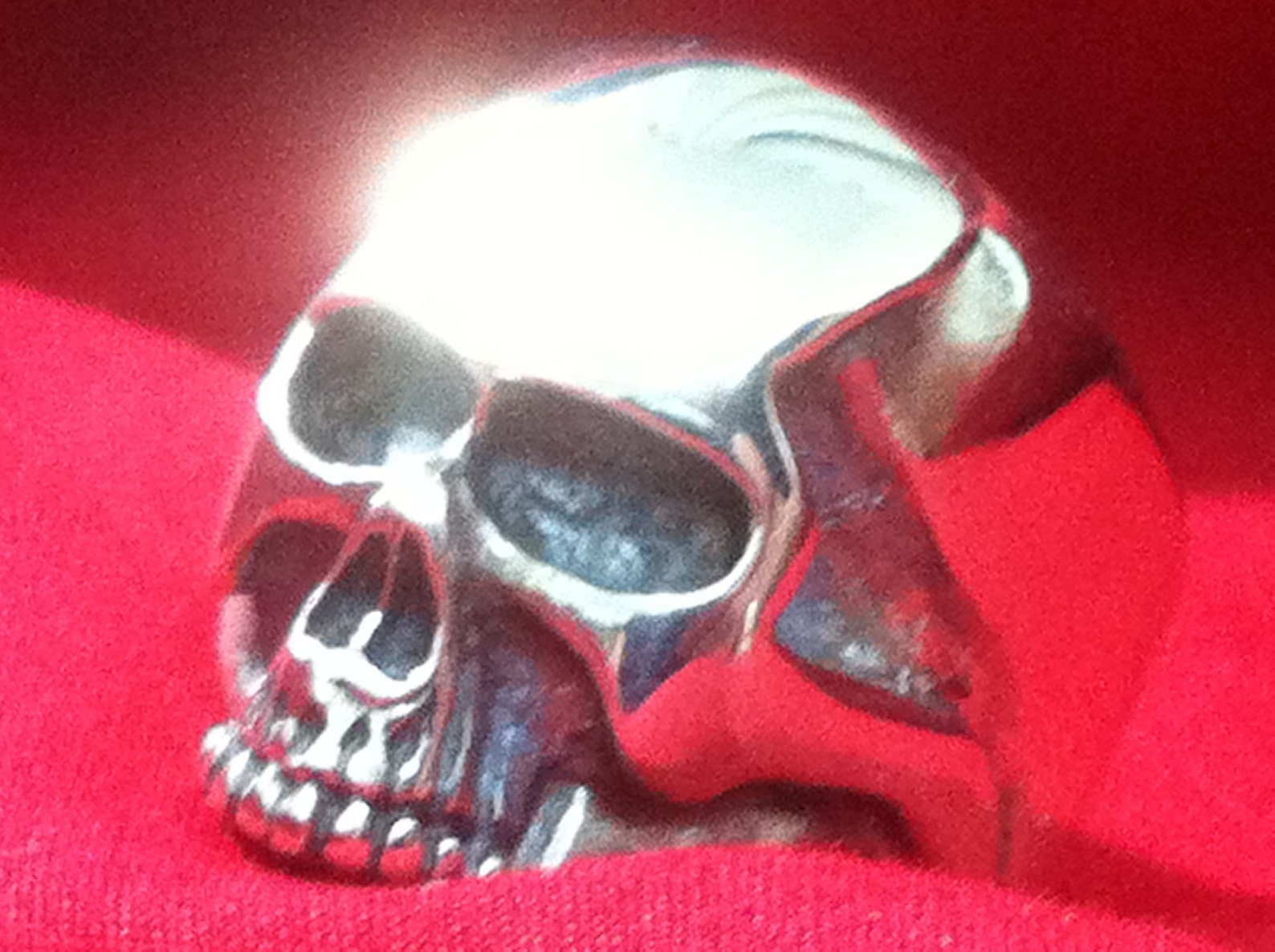 SKULL 925 Ring All Size Hell Rider Skull Ring Sterling Silver - Etsy