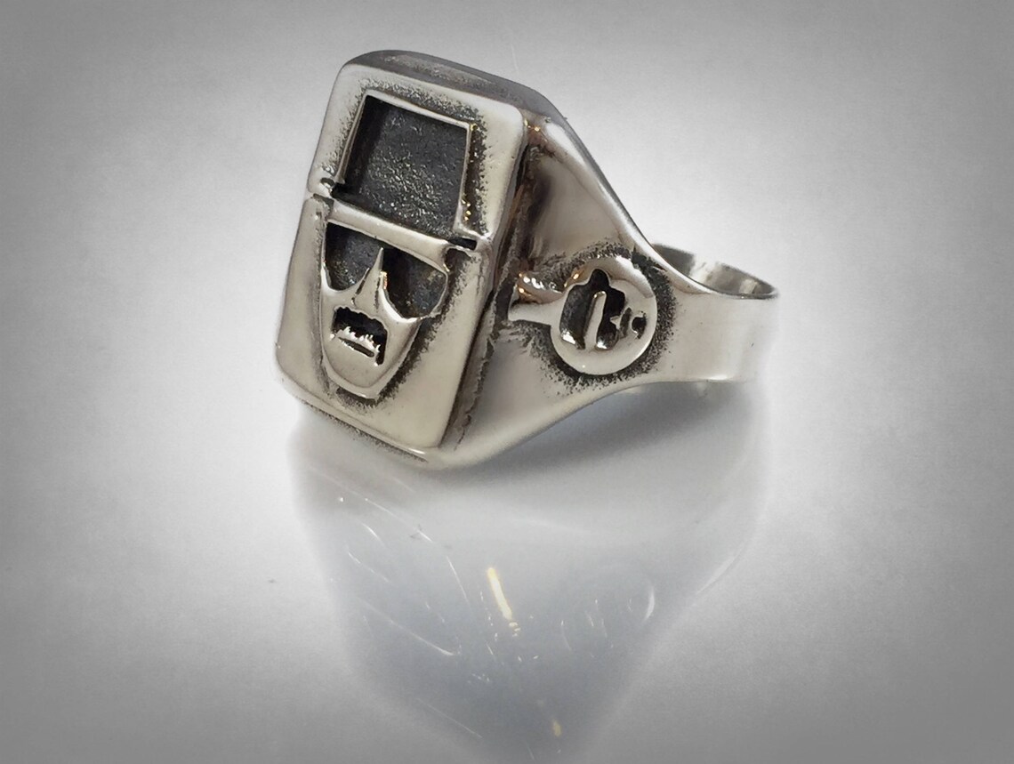 Breaking Bad HEISENBERG Portrait Ring Solid Sterling Silver 925 - Etsy