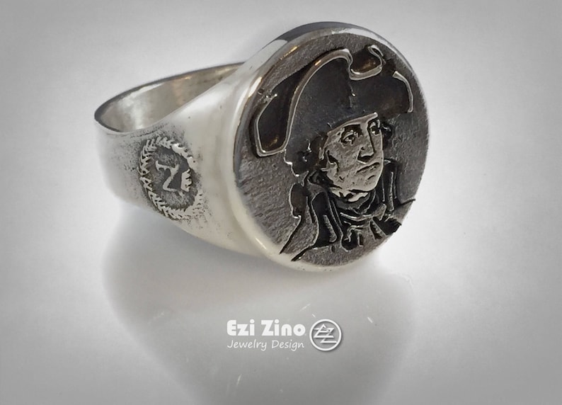 Napoléon Bonaparte Portrait Sterling Silver 925 Ring by EZI | Etsy