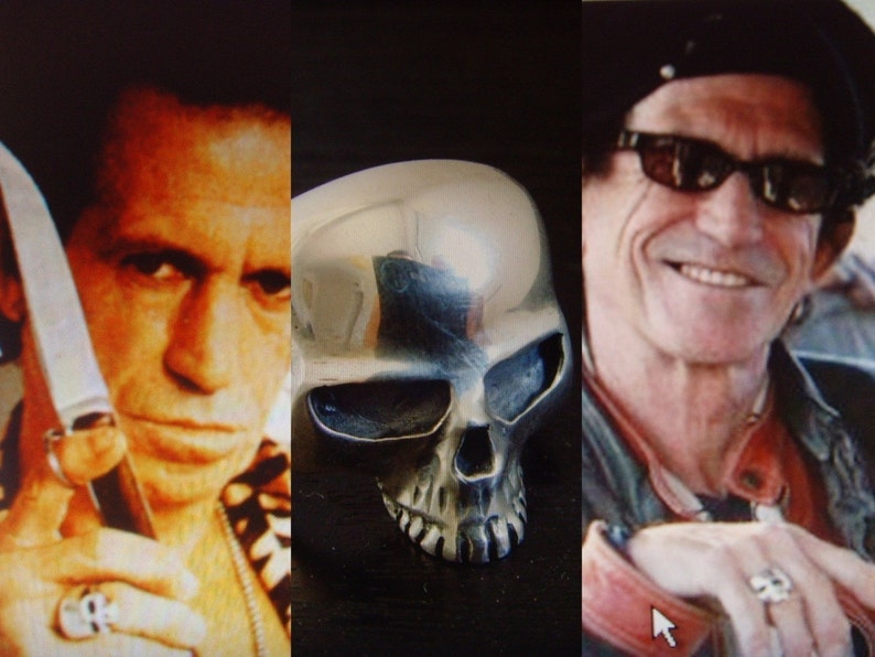 SKULL 925 Ring All Size Hell Rider Skull Ring Sterling Silver - Etsy