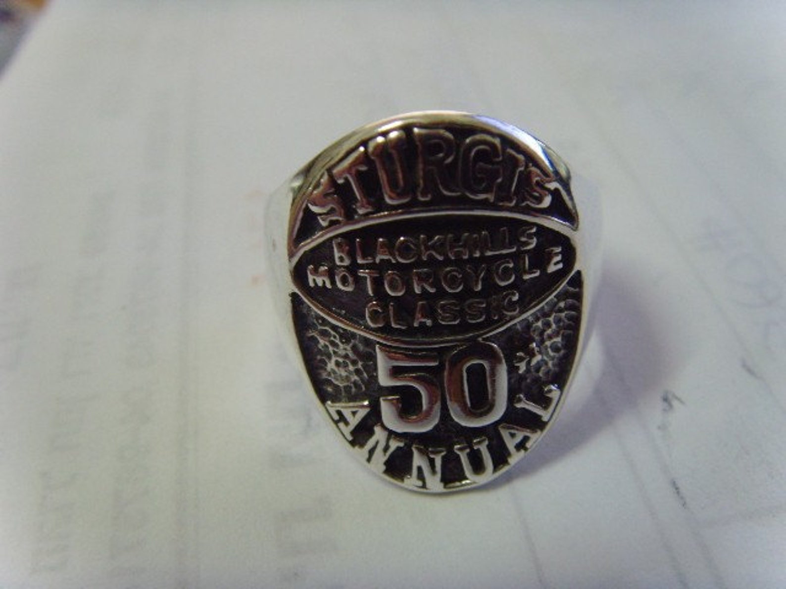 BLACKHILLS STURGIS 50th ANNIVERSARY Solid Sterling Silver 925 - Etsy