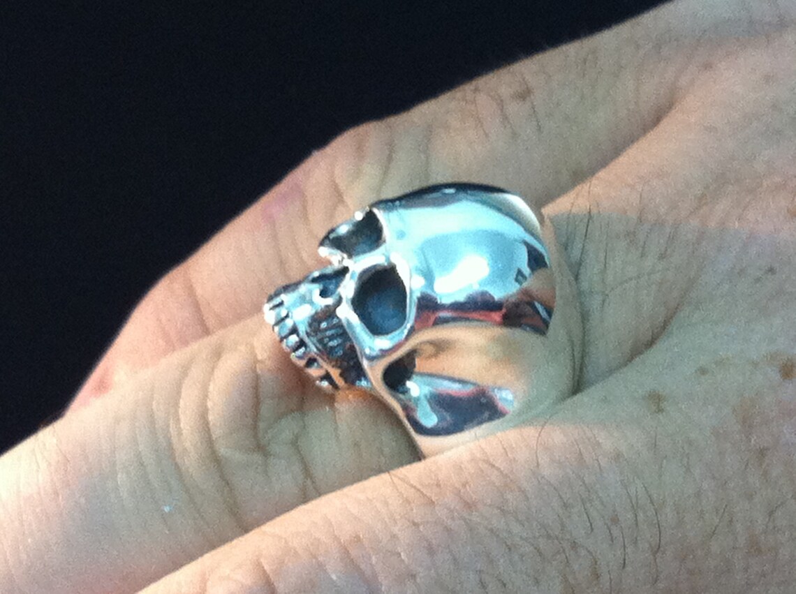 SKULL 925 Ring All Size Hell Rider Skull Ring Sterling Silver - Etsy Canada