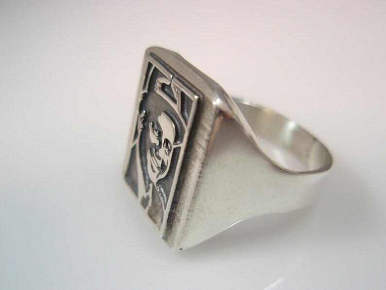 Francis Albert "frank" Sinatra Portrait Ring Solid Sterling Silver 925 ...