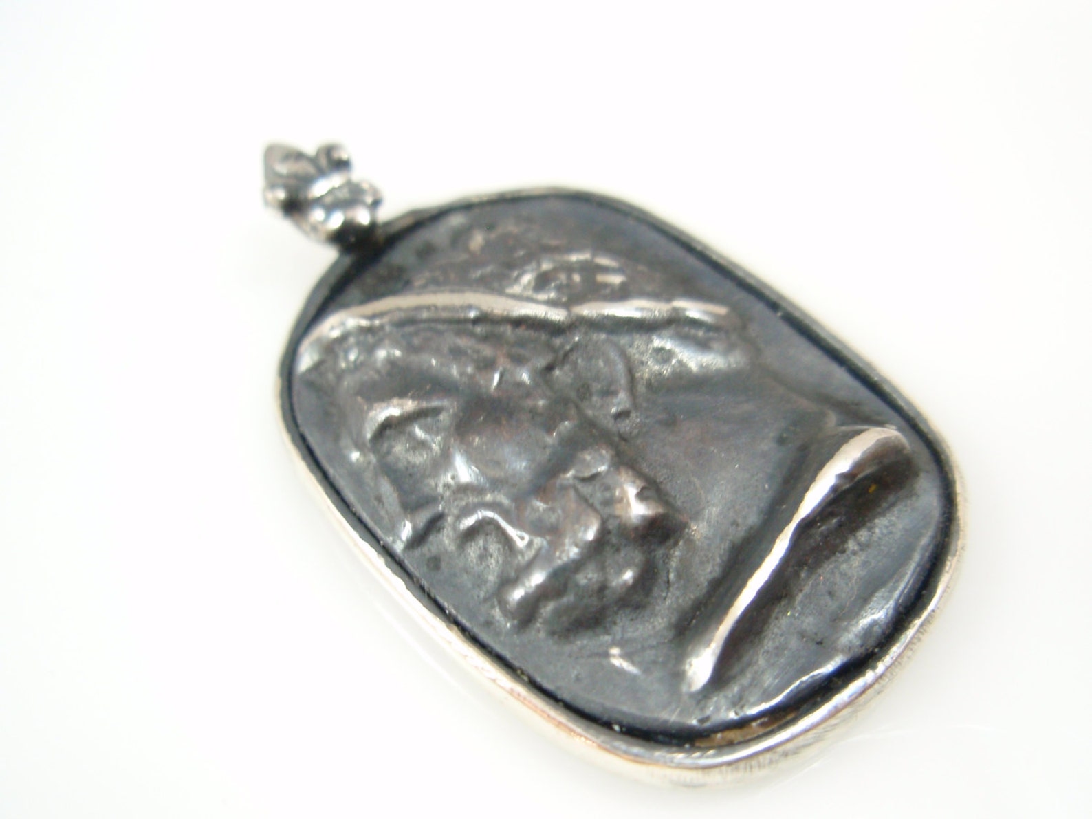 Original Ezi Zino Roman Dog Tag Oxidized Coin Pendant Handmade Solid ...