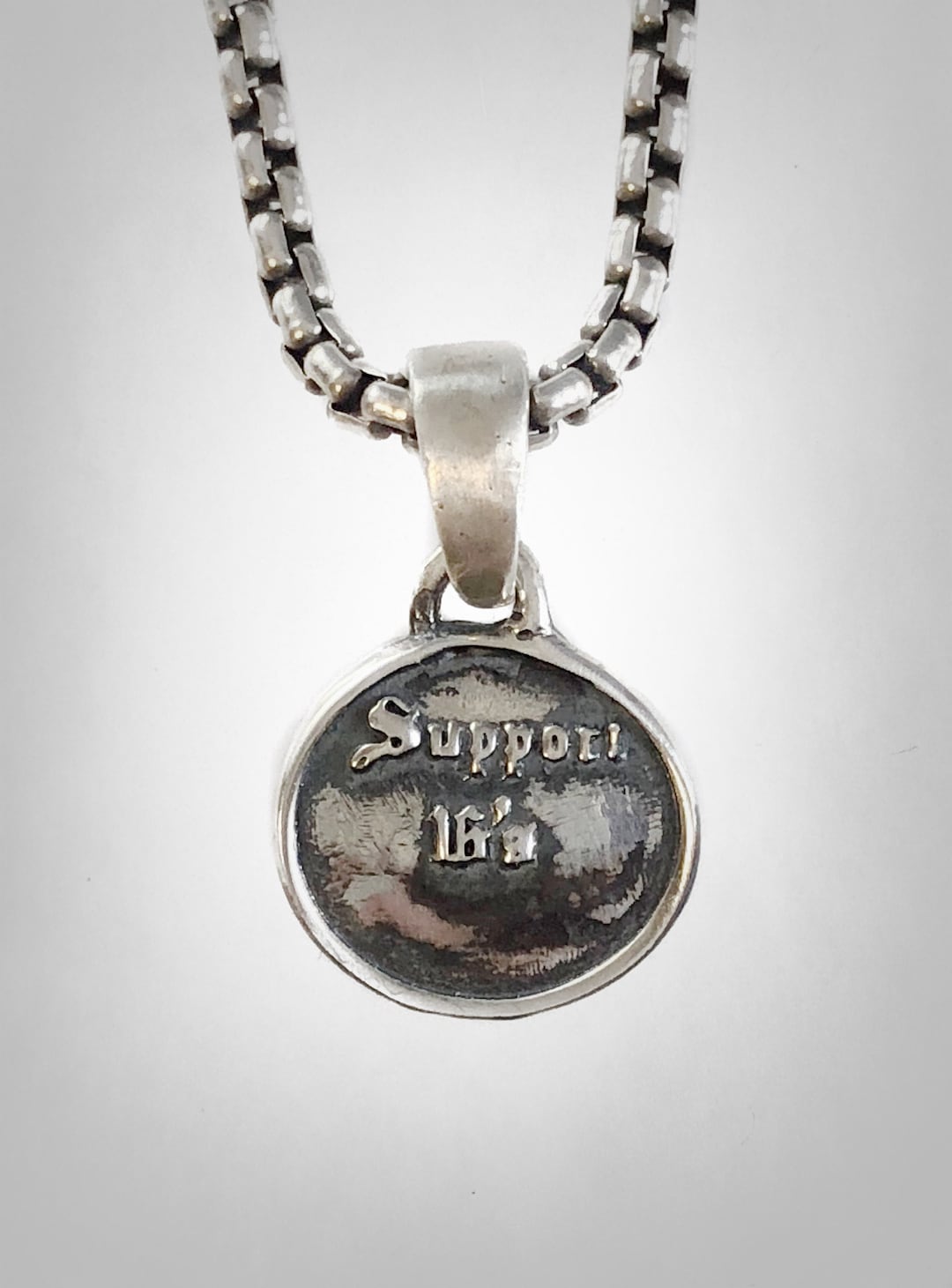 Support 16s Forever Solid Sterling Silver 925 Pendant - Etsy
