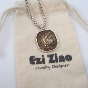 Original Ezi Zino Roman Dog Tag Brass Coin Pendant Handmade Solid ...