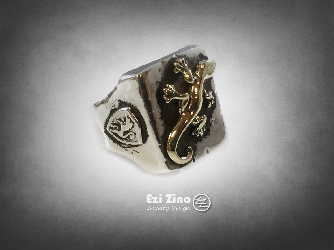 Lizard Ring Animal Jewelry Ezi Zino Mexico Mexican Rockabilly Style - Etsy