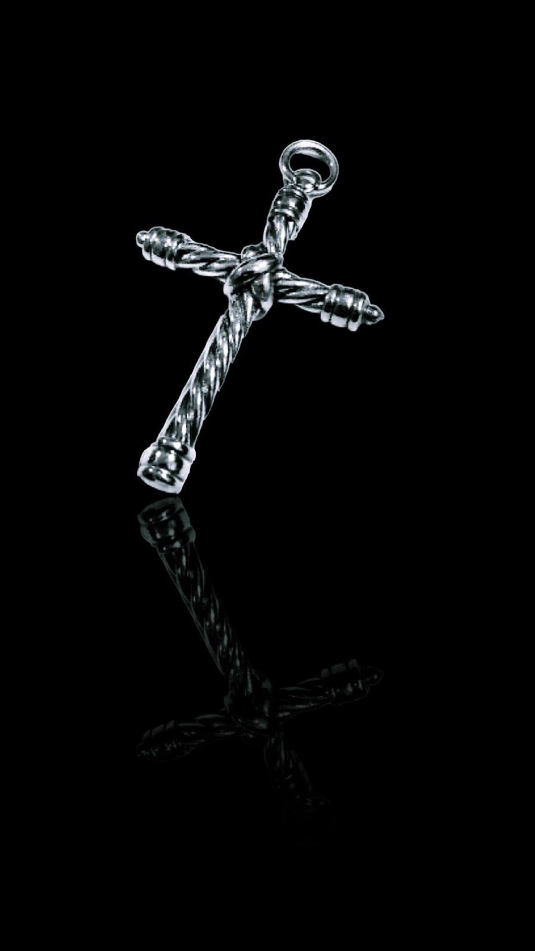 Jesus Christ Braided Theme Cross Solid Sterling Silver 925 Pendant - Etsy