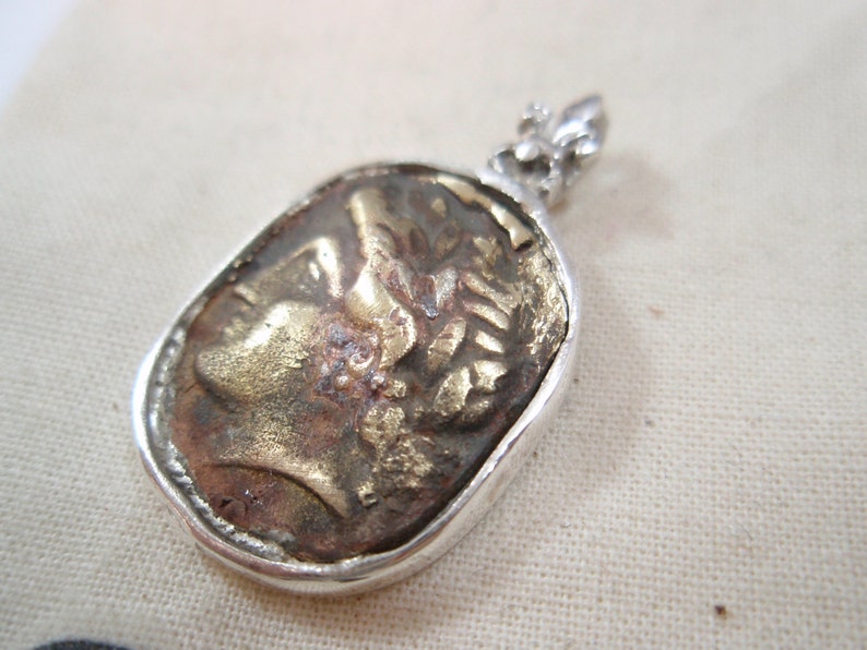 Original Ezi Zino Roman Dog Tag Brass Coin Pendant Handmade Solid ...