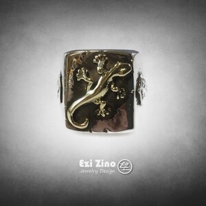 Lizard Ring Animal Jewelry Ezi Zino Mexico Mexican Rockabilly Style - Etsy