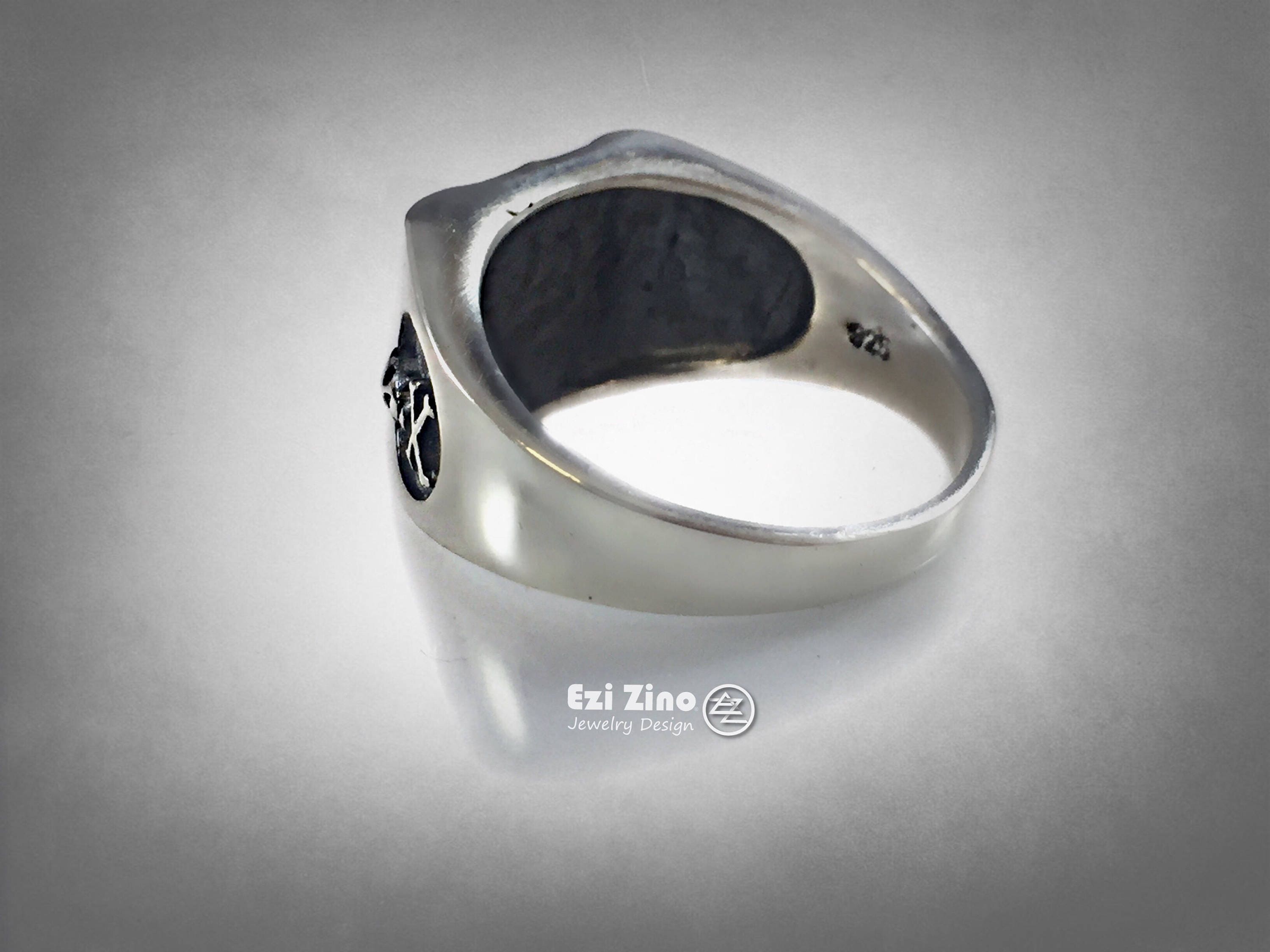 Masonic Skull and Pillars Freimaurer Sterling Silver Ring All - Etsy