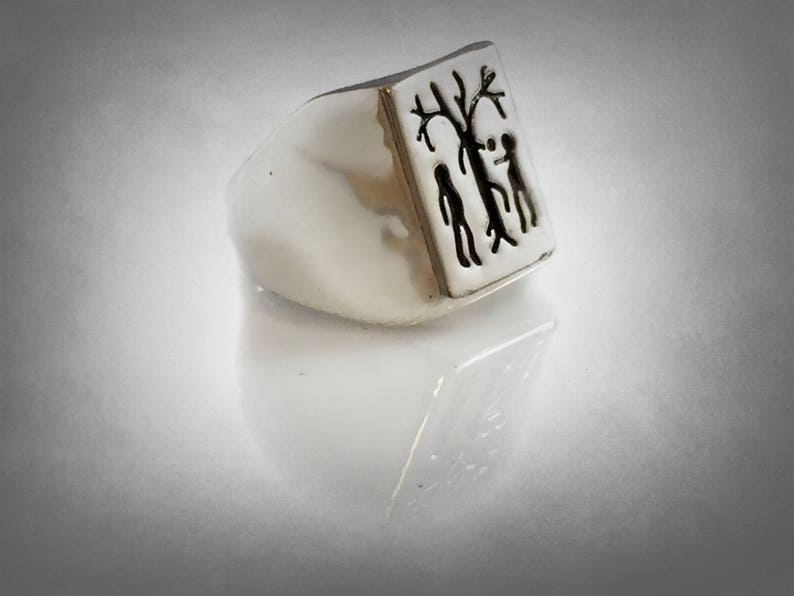 Genesis Adam and Eve Family Tree Tree of Life Ring Solid - Etsy