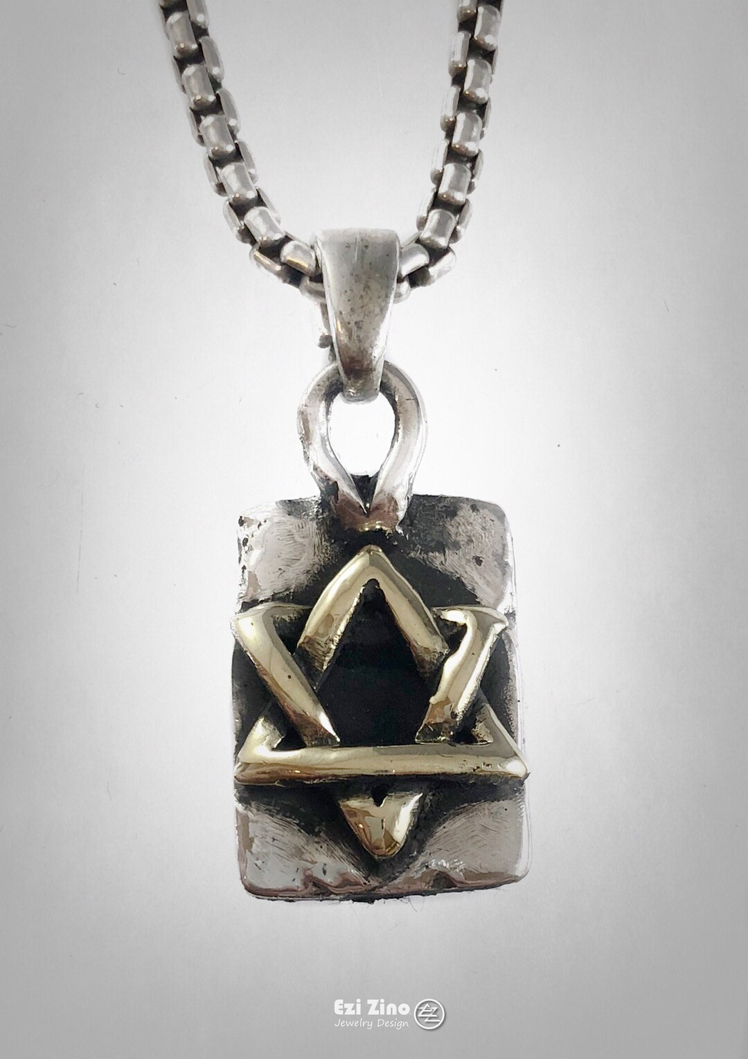 Original Ezi Zino | Star of David Brass & Solid Sterling Silver 925 ...