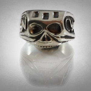 Johnny Depp’s Skull Ring Solid Sterling Silver 925 - Etsy