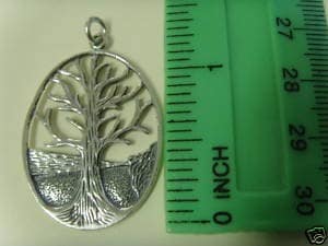 DESIGNER Sterling Silver 925 Pendant Tree of Life INTERCONNECT - Etsy