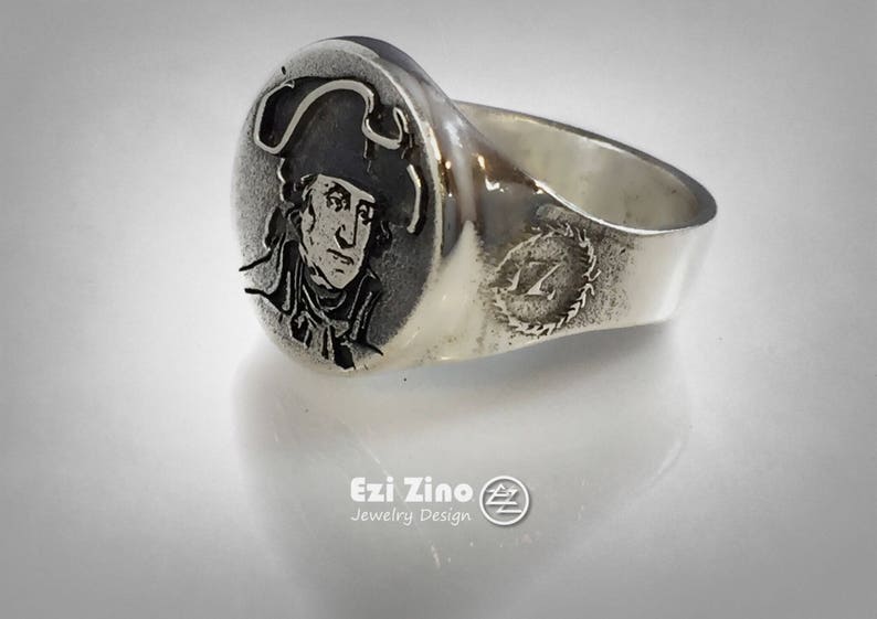 Napoléon Bonaparte Portrait Sterling Silver 925 Ring by EZI ZINO - Etsy